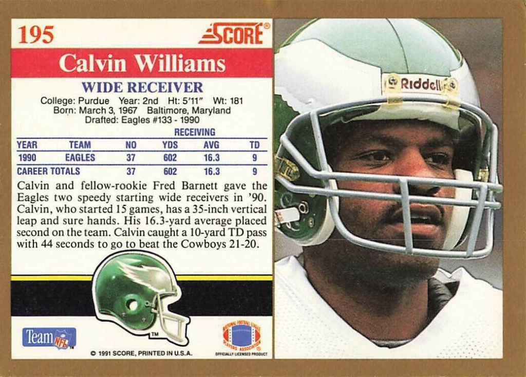 Il était une fois… Calvin Williams – USFCards BY POTES CARTES